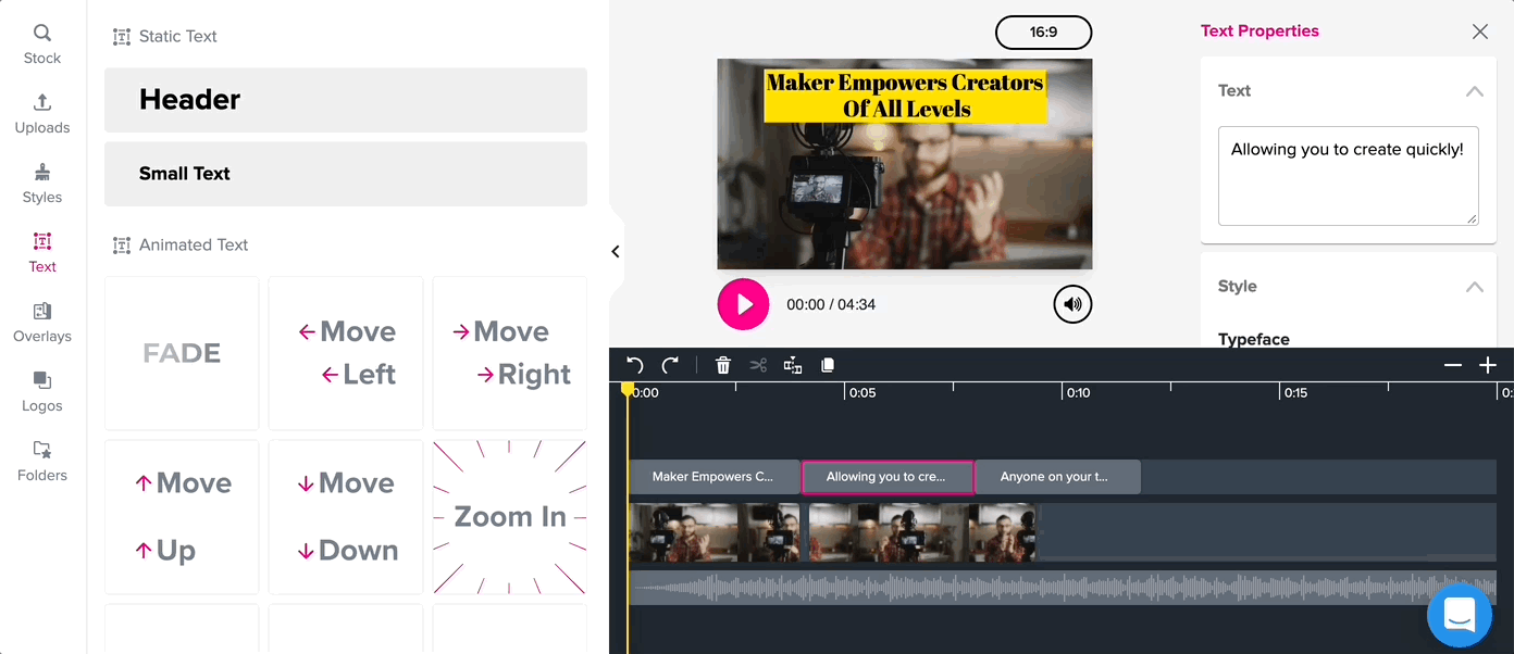 New Feature: Expanded Timeline Layers in Maker- Storyblocks