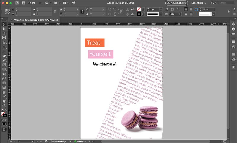 How to Wrap Text in Adobe InDesign - Storyblocks