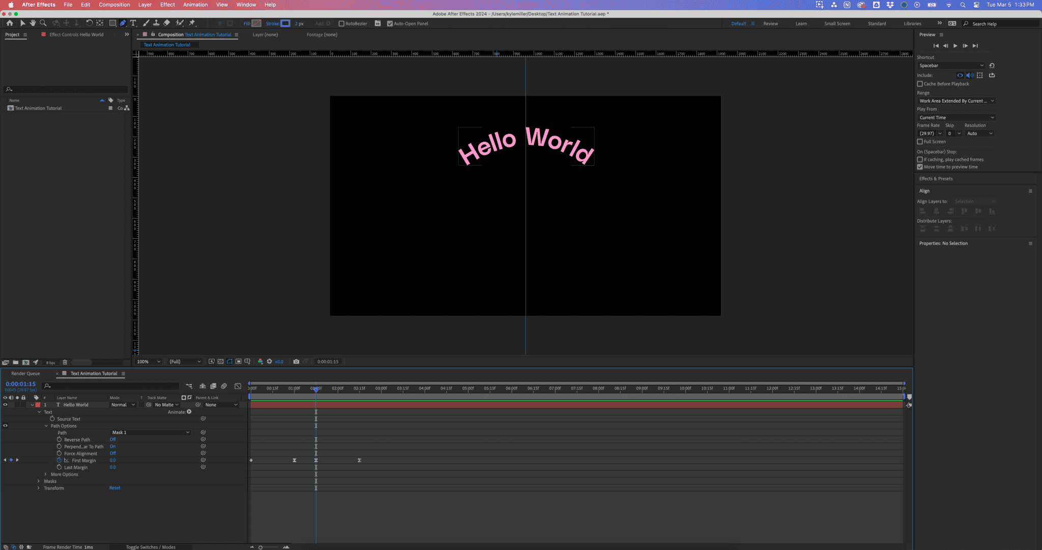 After Effects Text Animation Tutorial
