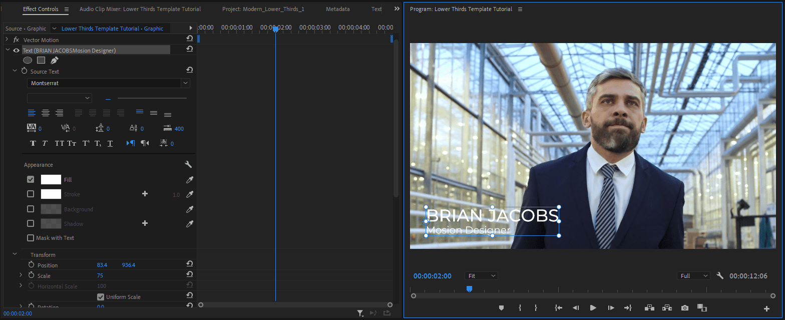How to add lower third templates in Adobe Premiere - Storyblocks