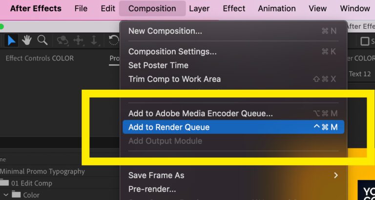 How to render in After Effects - Storyblocks