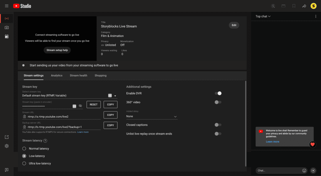 How to live stream on YouTube - Storyblocks