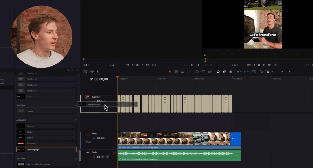 How to add subtitles in DaVinci Resolve - Storyblocks