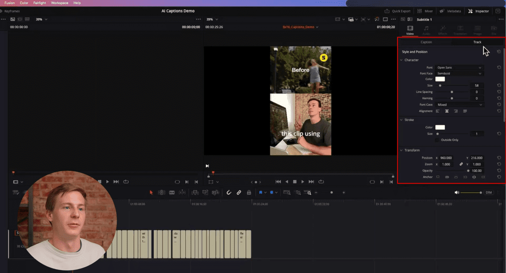How to add subtitles in DaVinci Resolve - Storyblocks