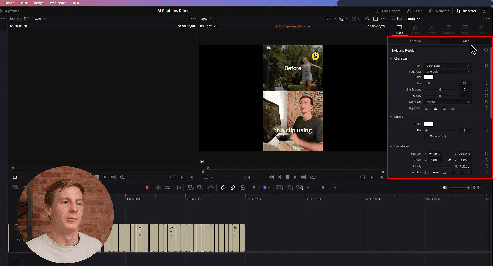 How to add subtitles in DaVinci Resolve - Storyblocks