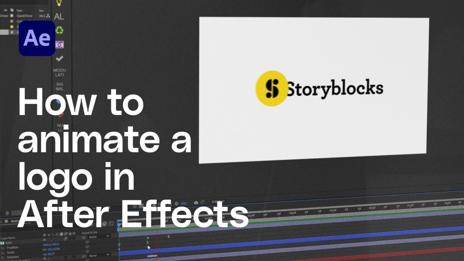 How to animate a logo in After Effects - Storyblocks