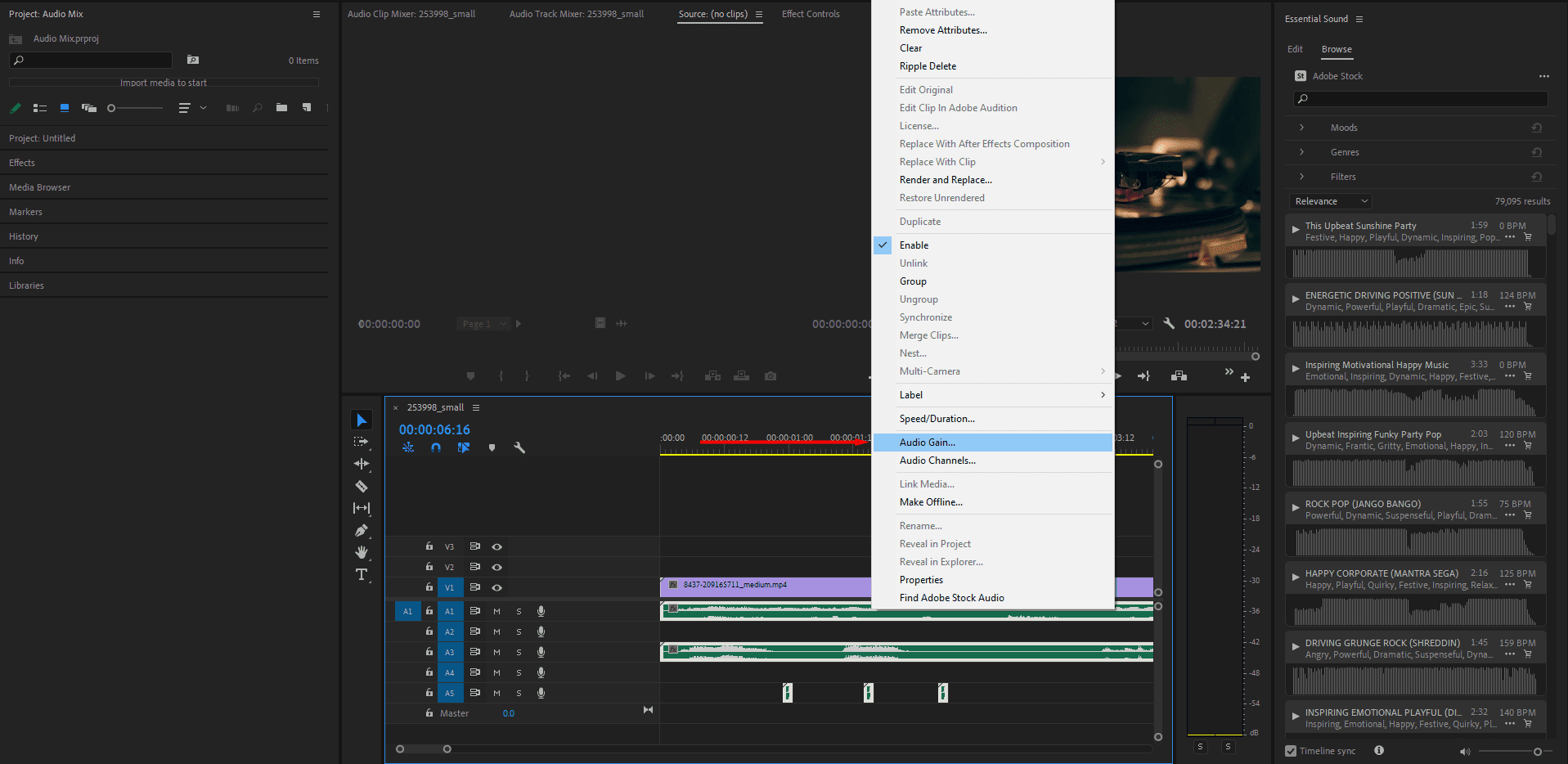 How to balance audio in Premiere Pro - Storyblocks