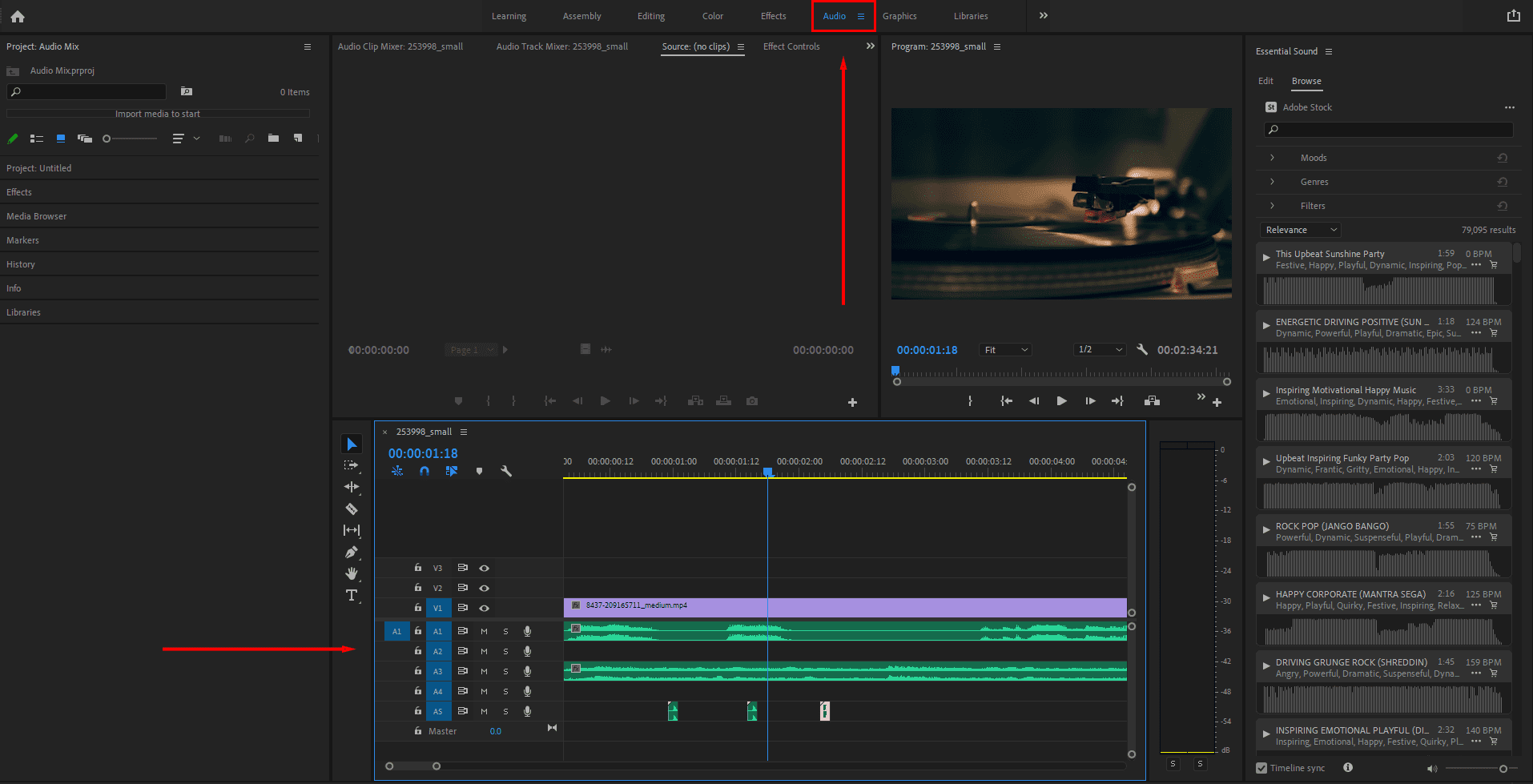 How to balance audio in Premiere Pro - Storyblocks