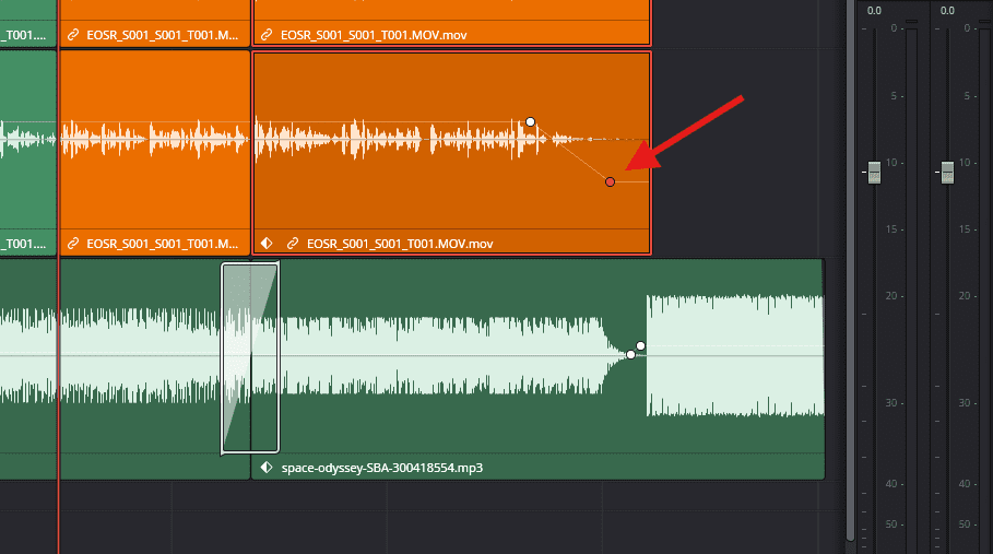 How to fade out audio in DaVinci Resolve - Storyblocks