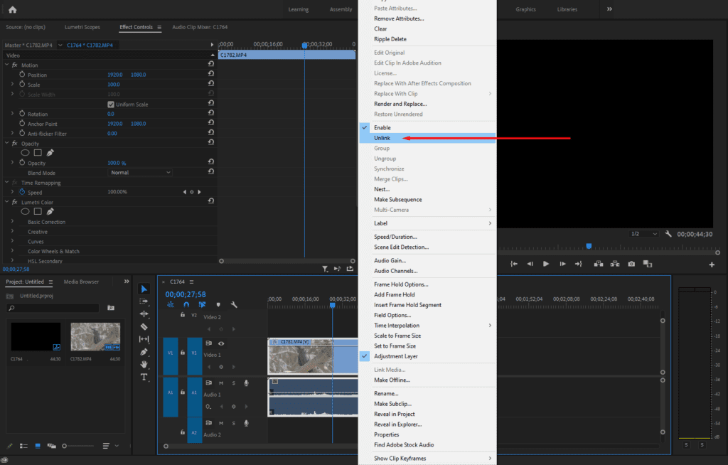 How to split audio in Premiere Pro - Storyblocks