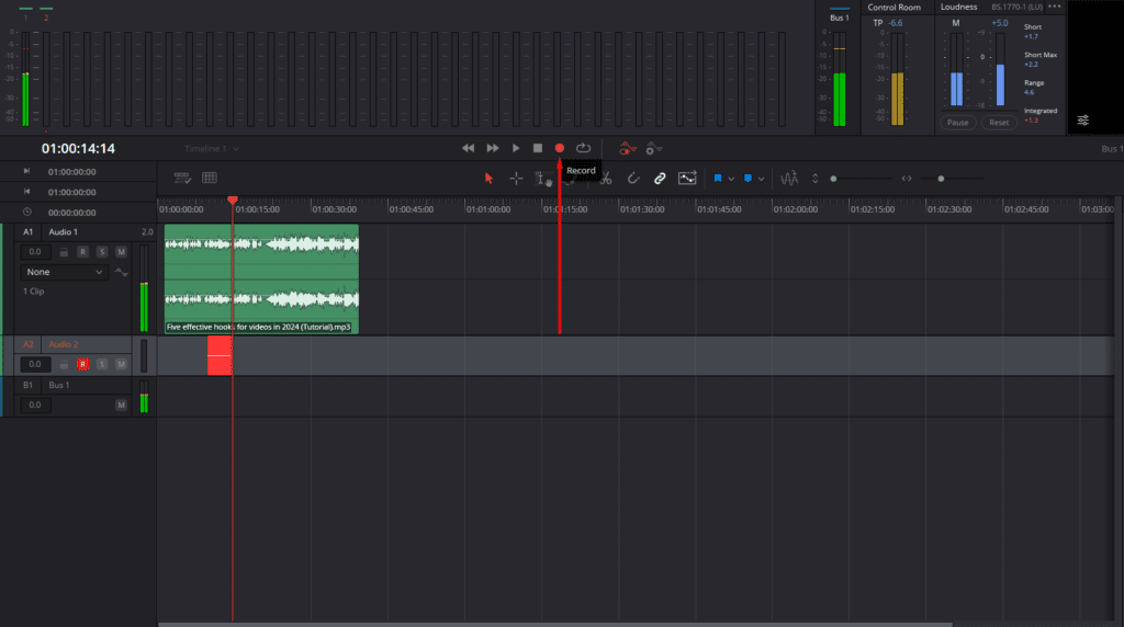 How to record audio in DaVinci Resolve - Storyblocks