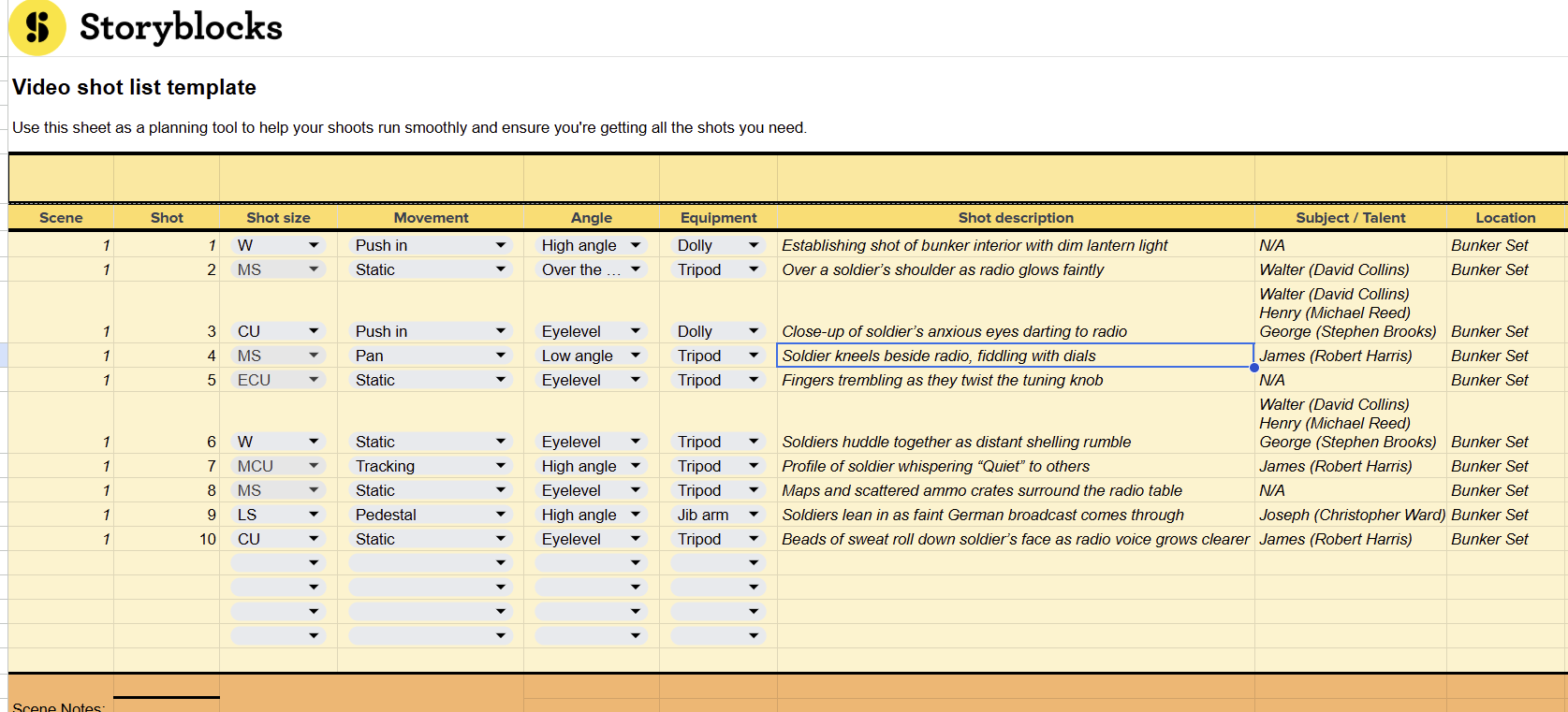 How to organize your projects with a video shot list [Template ...