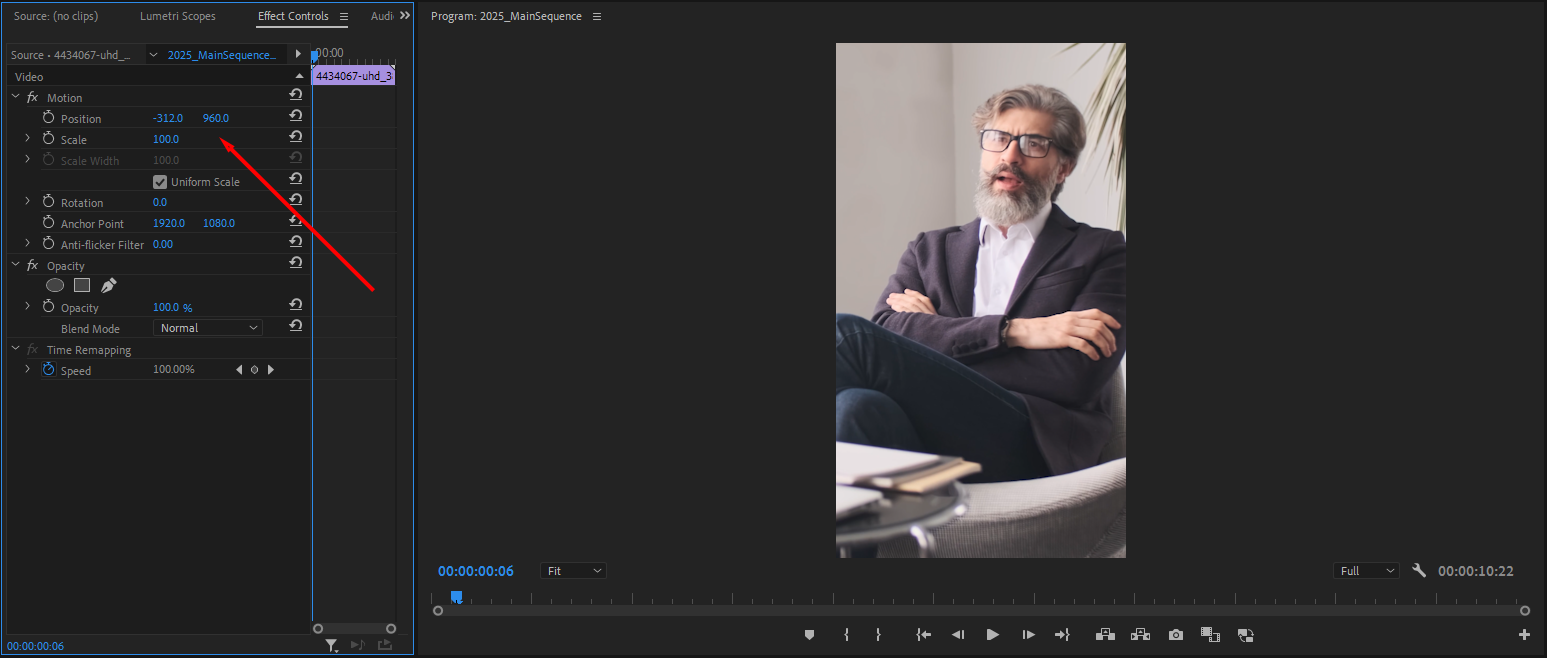 How to crop horizontal video to vertical in Premiere Pro - Storyblocks